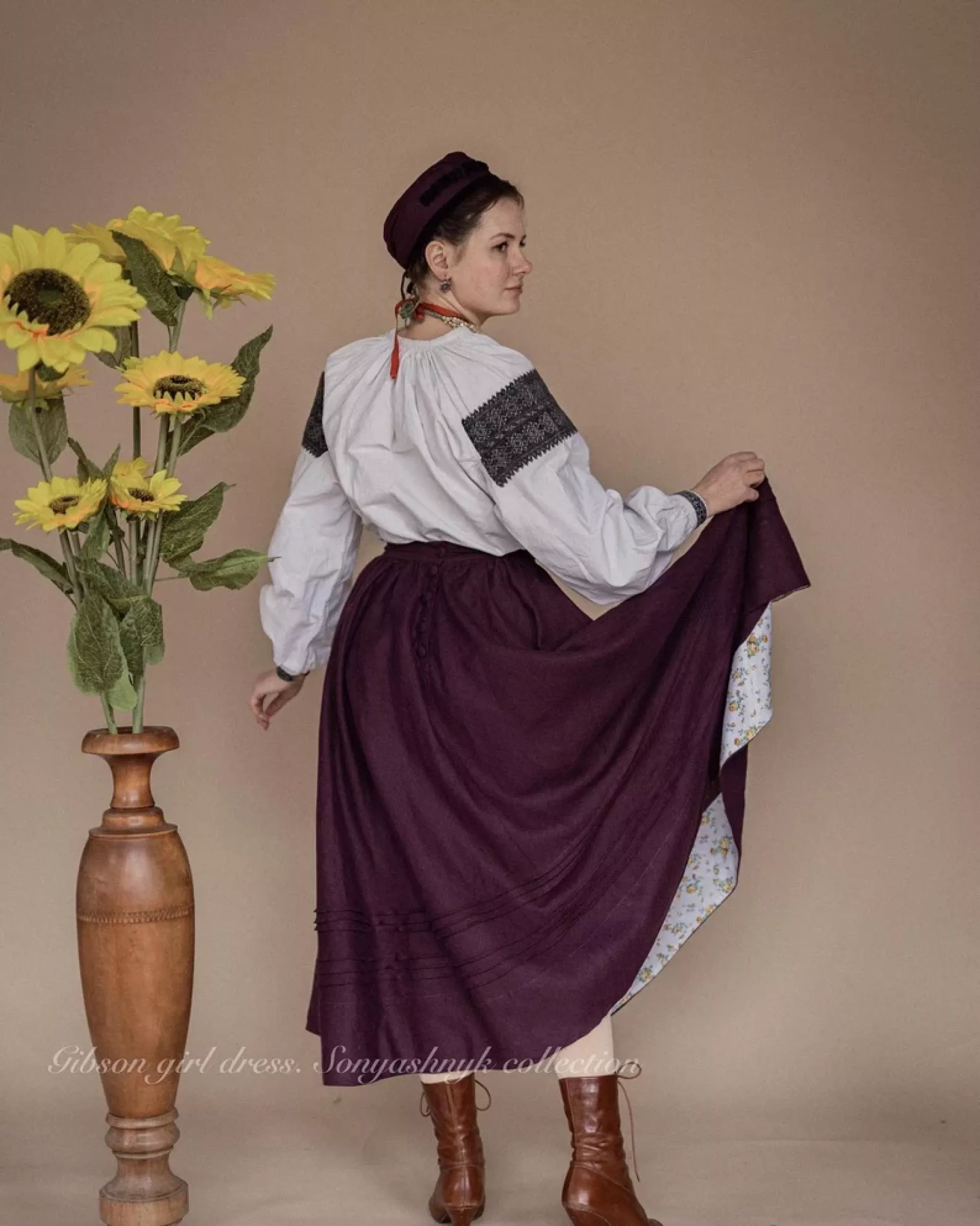 Buy Skirt "Lyudmyla" in Ukrainian traditional vintage folk style | Find ...